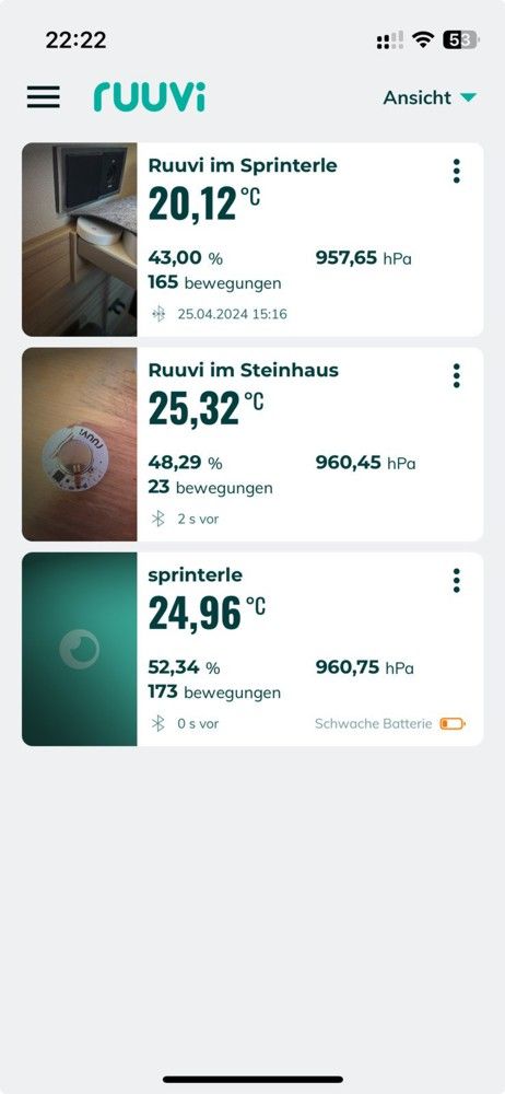 Ruuvi Tag | Sensoren für Temperatur und mehr